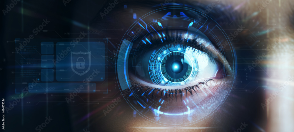 Eye scanning, biometric authentication, processing of biometric for ...