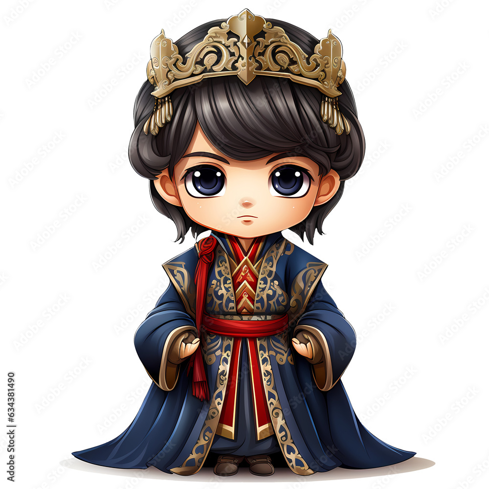 Cute Prince Clipart Illustration Stock Illustration | Adobe Stock