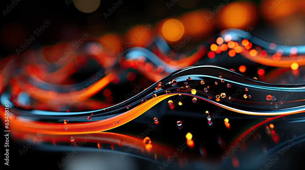 Reverberating Soundwave Refraction Wave Formation. RGB Color Spectrum ...