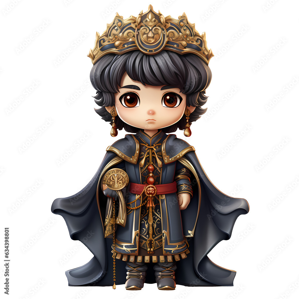 Cute Prince Clipart Illustration Stock Illustration | Adobe Stock