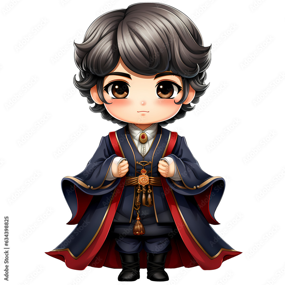 Cute Prince Clipart Illustration Stock Illustration | Adobe Stock
