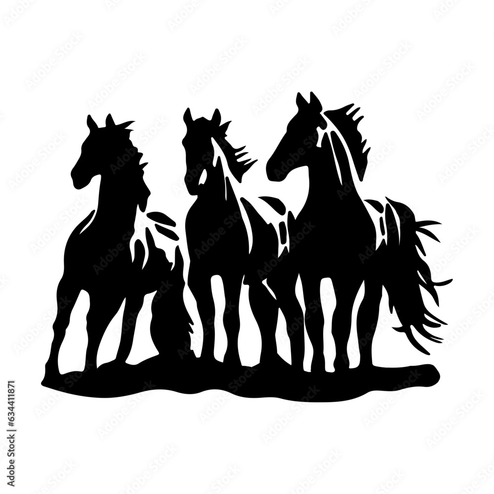 Vetor de Horses Svg, Horse Svg, Farm Animals Svg, Farm Life Svg, Horse ...