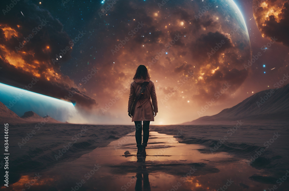 Explore galaxies, dimensions with AI cinematic photography. Futuristic ...