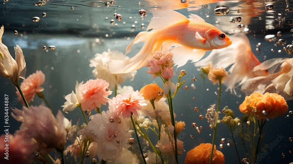 Water flower abstract background. Water texture, transparent, flower ...