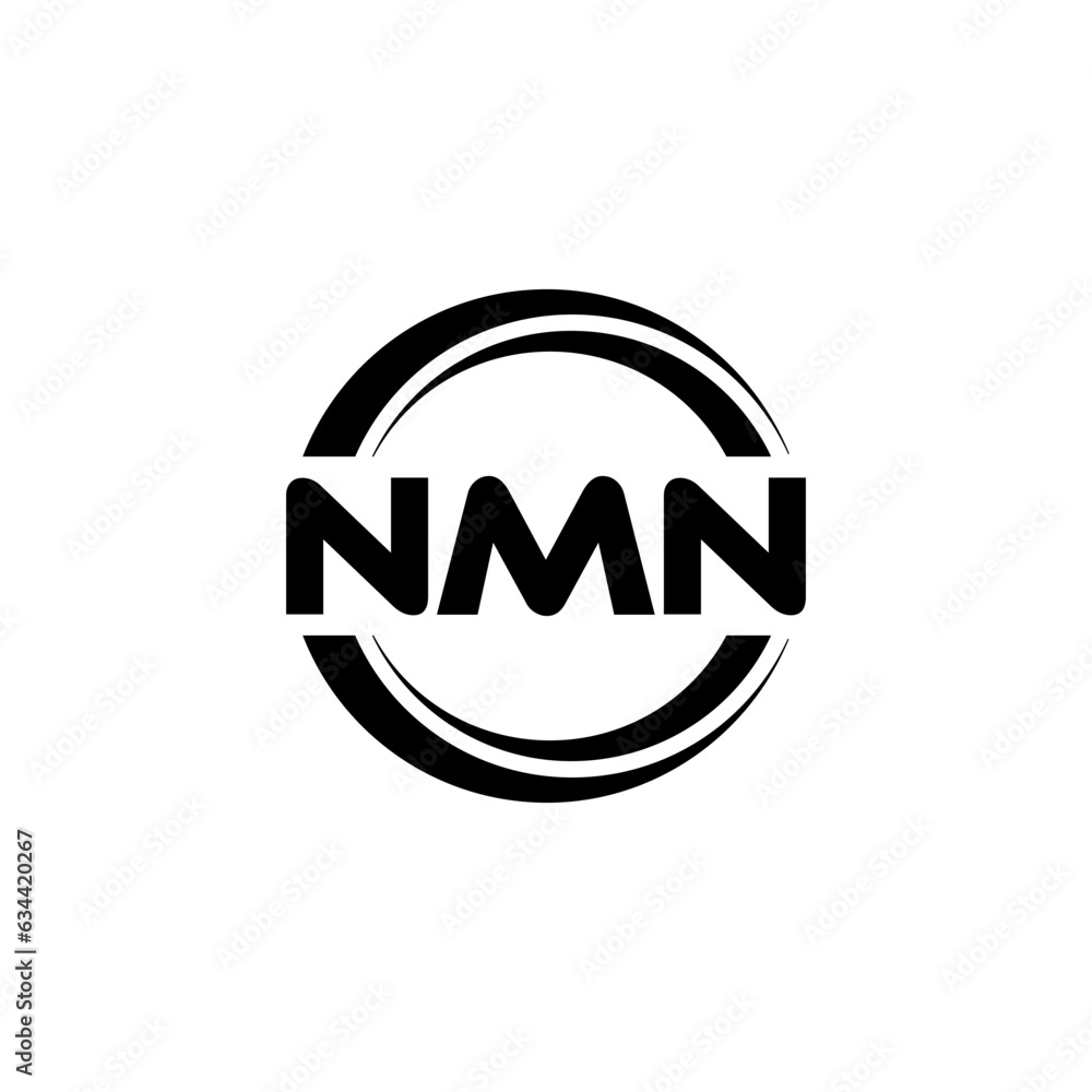 NMN letter logo design with white background in illustrator, vector ...