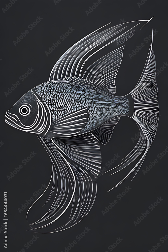 abstract fishbone diagram painting oil, Stock Illustration | Adobe Stock