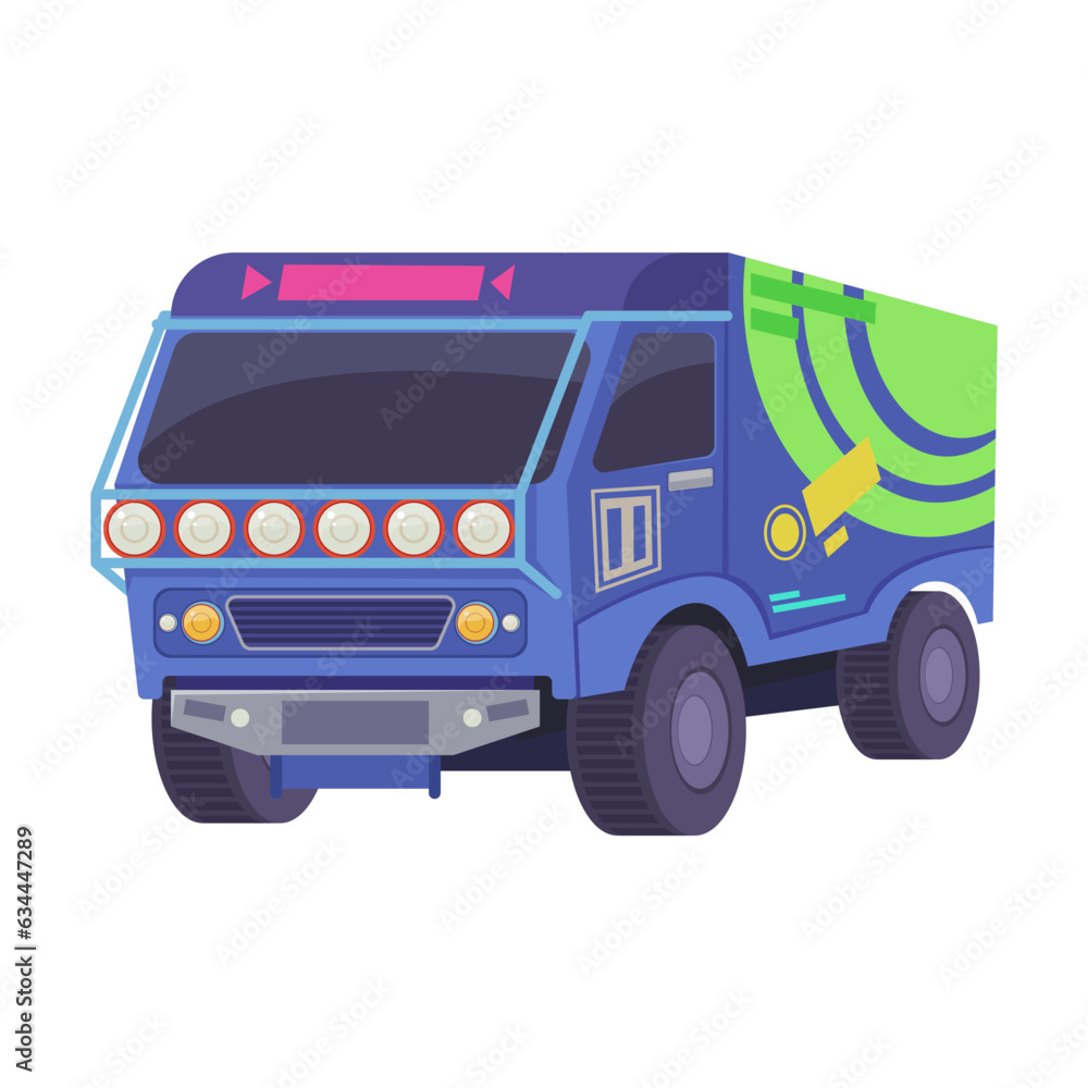 Race truck on white background. Automobile for rally championship ...