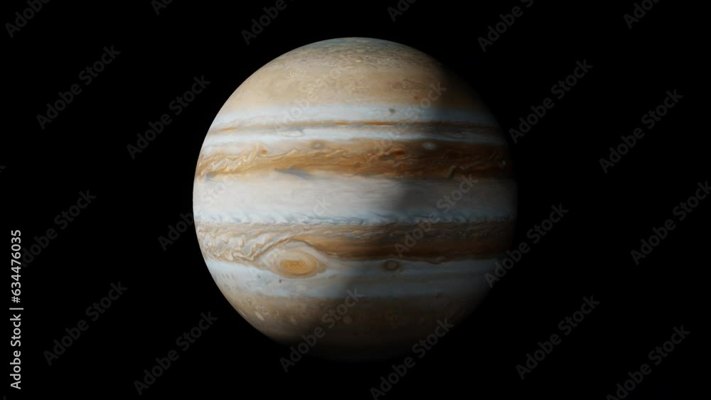 Planet Jupiter with alpha channel overlay view from outer space 3d ...
