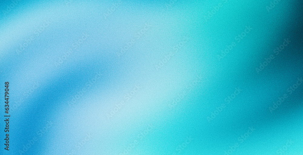 Turquoise blue grainy gradient background poster backdrop noise texture ...