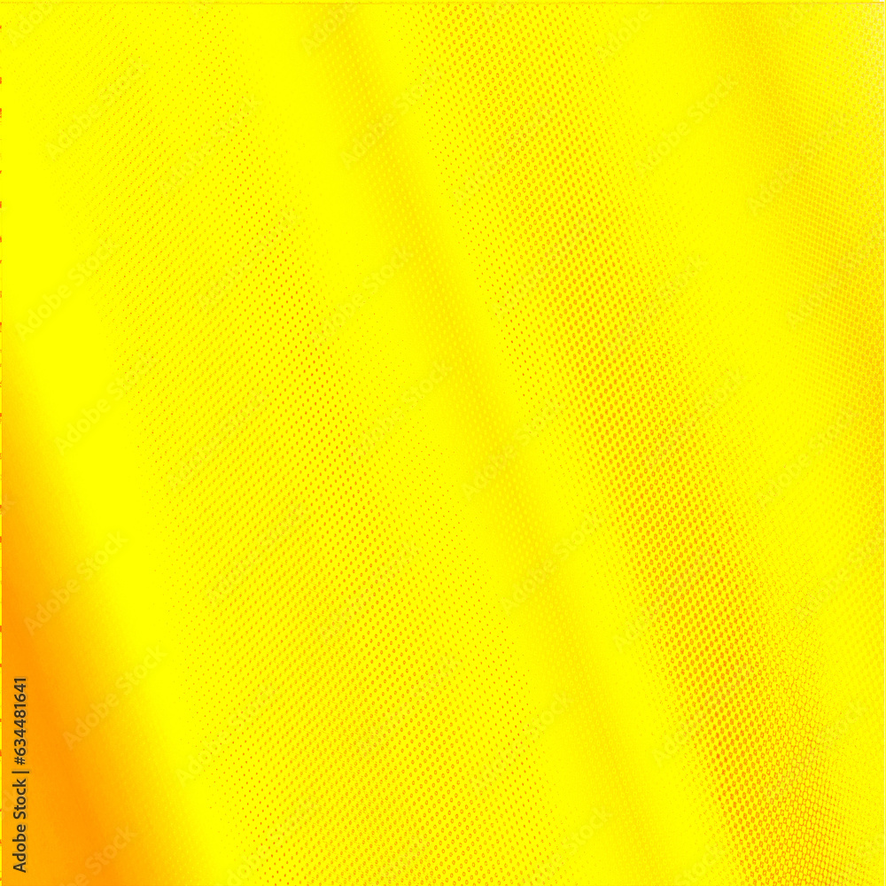 Yellow color square background. Empty backdrop Raster illustration ...