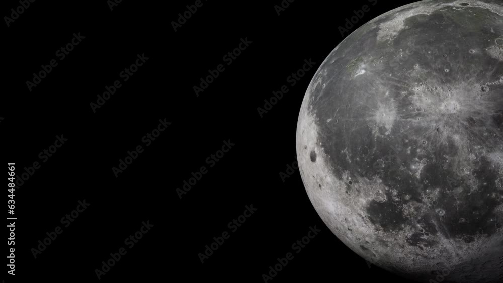 Earth satellite Moon with alpha channel overlay view from outer space ...