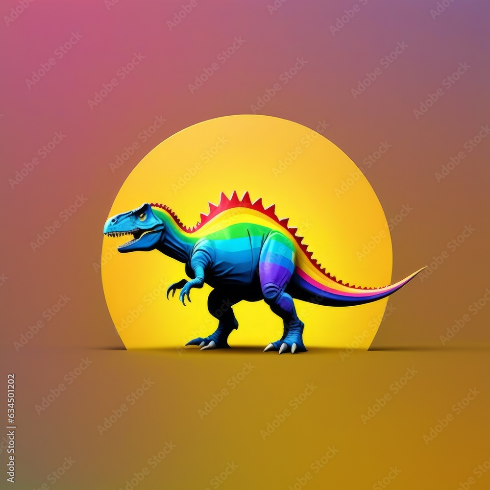 Dinosaur Rainbow: Iconic Shades of Ancient Light and Colorful Dinosaur ...