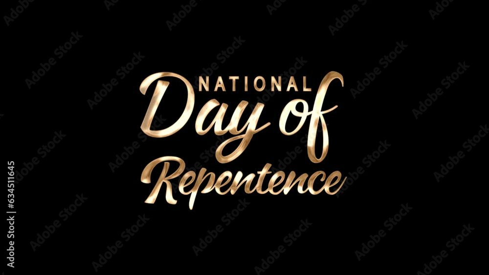 National Day of Repentance Animation. Great for Day of Repentance ...