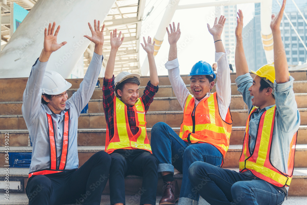 Partner Business Trust Teamwork Partnership. Industry contractor fist ...