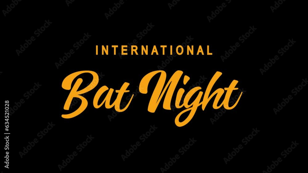 International Bat Night Animation. Great for Bat Night Celebrations ...