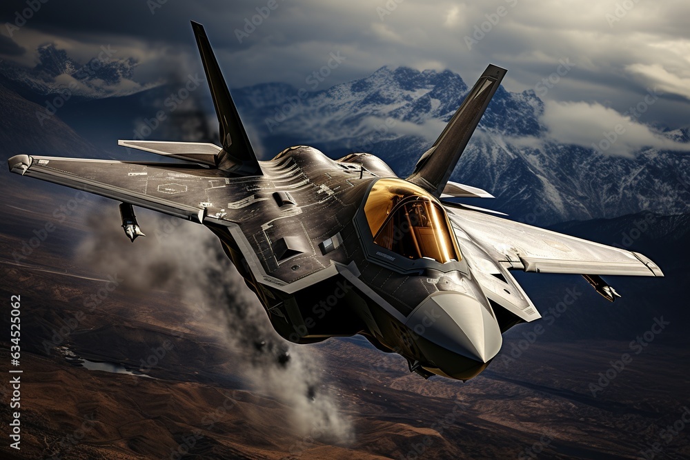 F35 Lightning II, stealth fighter ,advanced technology, aerodynamic ...
