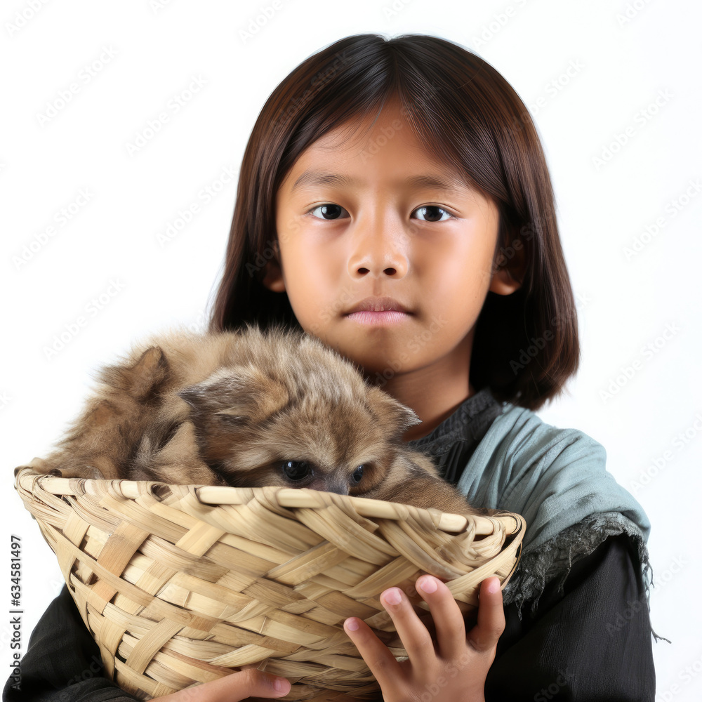 Studio shot of an 8-year-old Filipino girl in traditional attire. Stock ... Studio shot of an 8-year-old Filipino girl in traditional attire. Stock ...