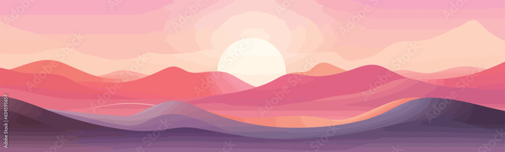 Sunrise vector simple 3d smooth cut and paste white isolated ...