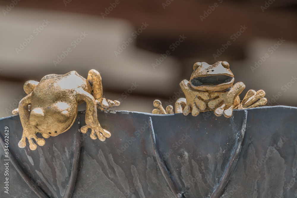Kanazawa, Ishikawa Prefecture, Japan - August 21, 2018 : Golden Frog on ...
