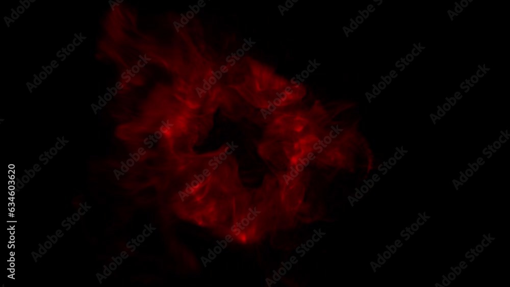 Explore the intensity of 4K footage showcasing a red halo against a ...