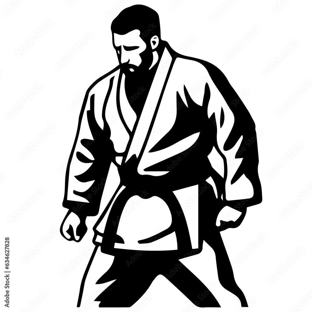 Vecteur Stock Sketch judoist, judoka athlete duel, fight, judo, pack of ...
