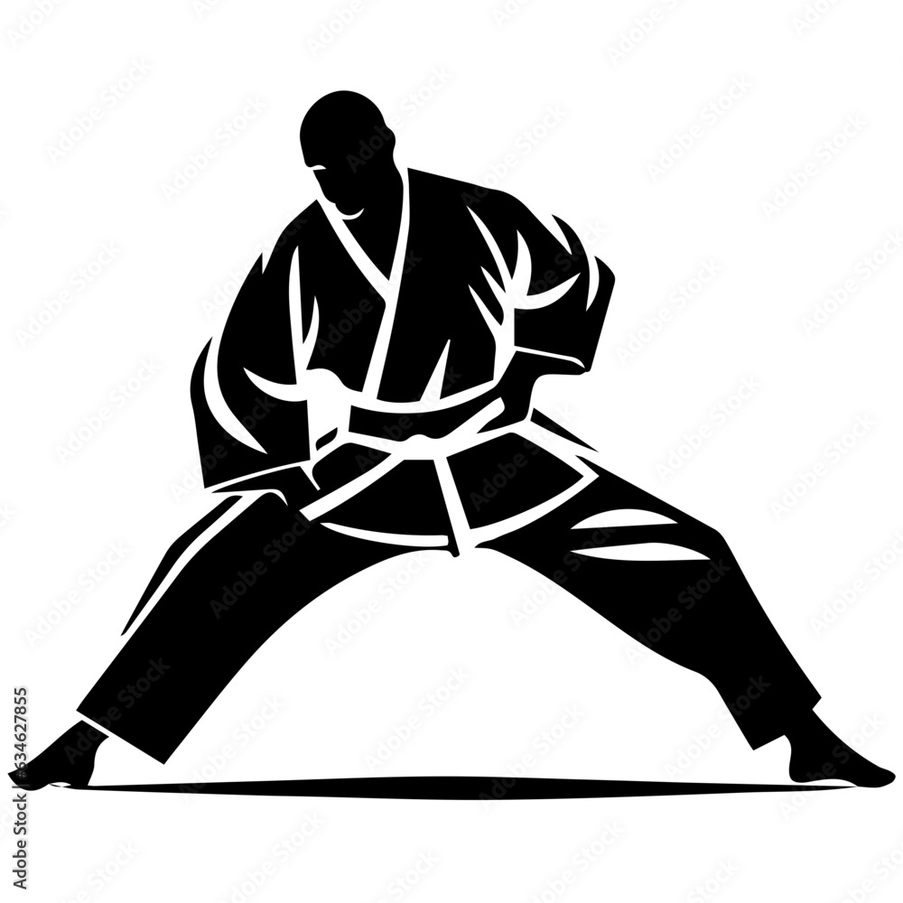 Sketch judoist, judoka athlete duel, fight, judo, pack of sport figure ...