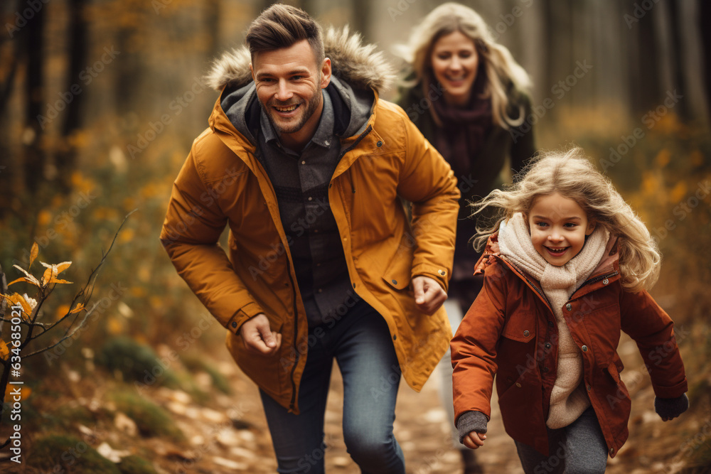 family engaging in outdoor activities together, promoting a healthy ...