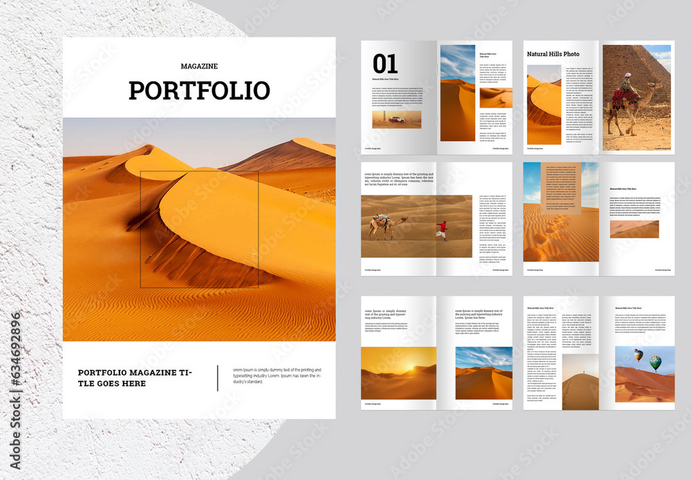 Portfolio Magazine Template Stock Template | Adobe Stock