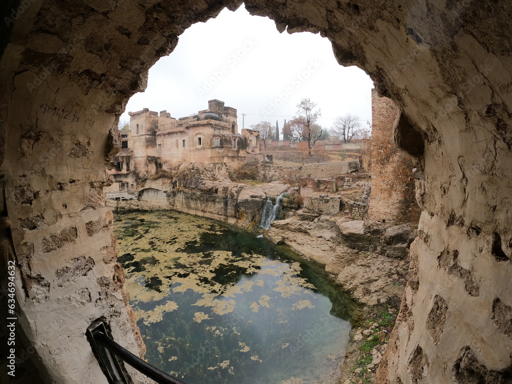 Katas Raj Temple, The Picture has taken of its holly water pond called ...