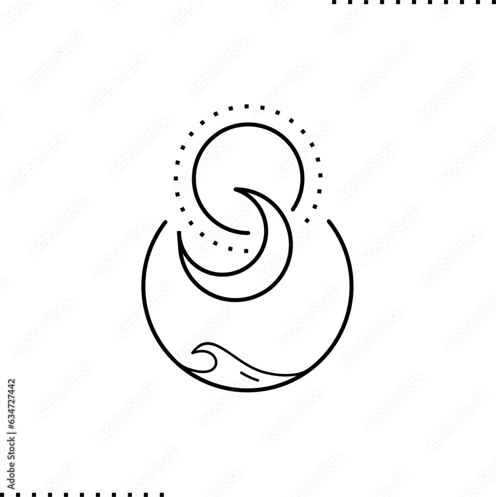 The natural phenomenon of the ebb and flow of water in the seas and ...