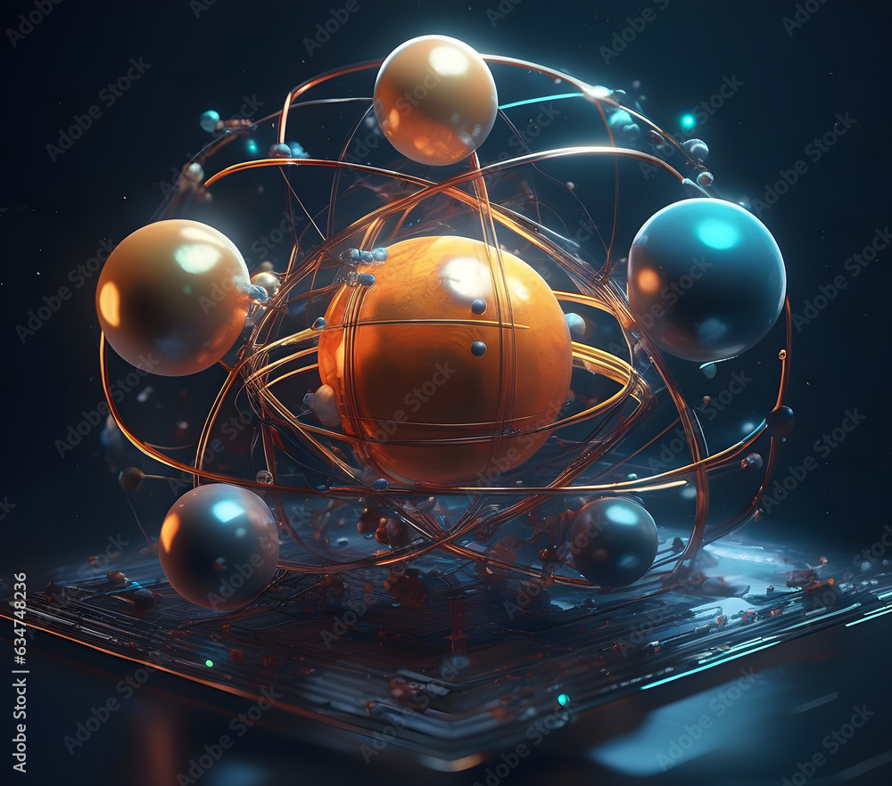 3d Design images that depict the fundamental components of an atom ... 3d Design images that depict the fundamental components of an atom ...