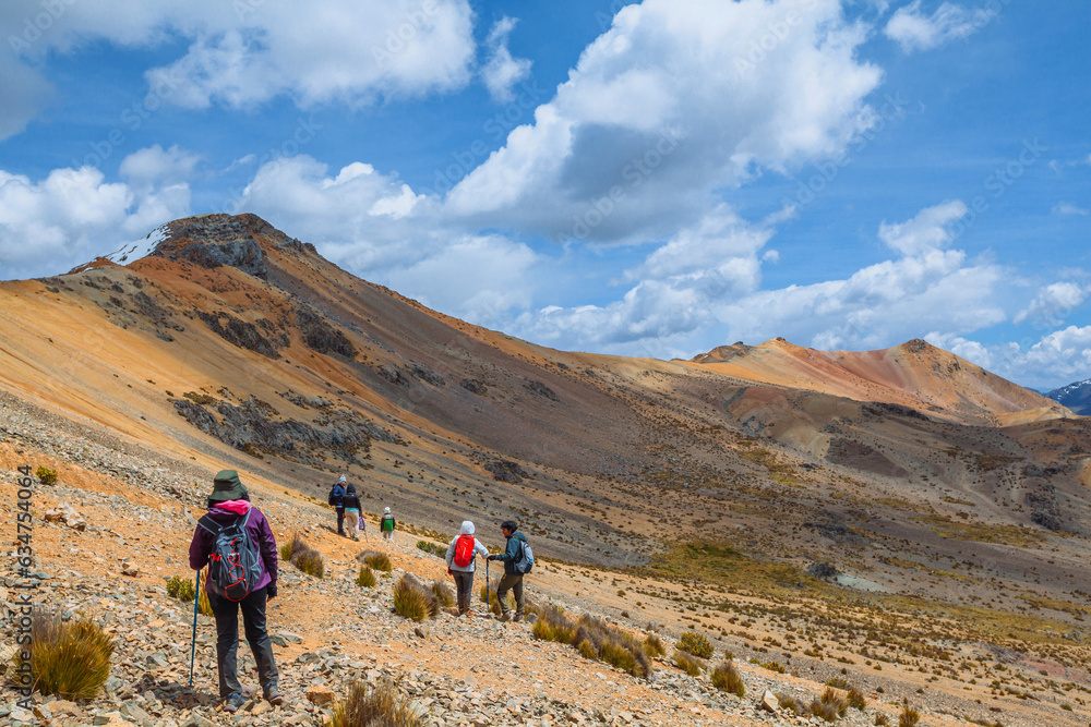 Snowy of the Yuracochas, Mountain of Colors in the central Andes of ...