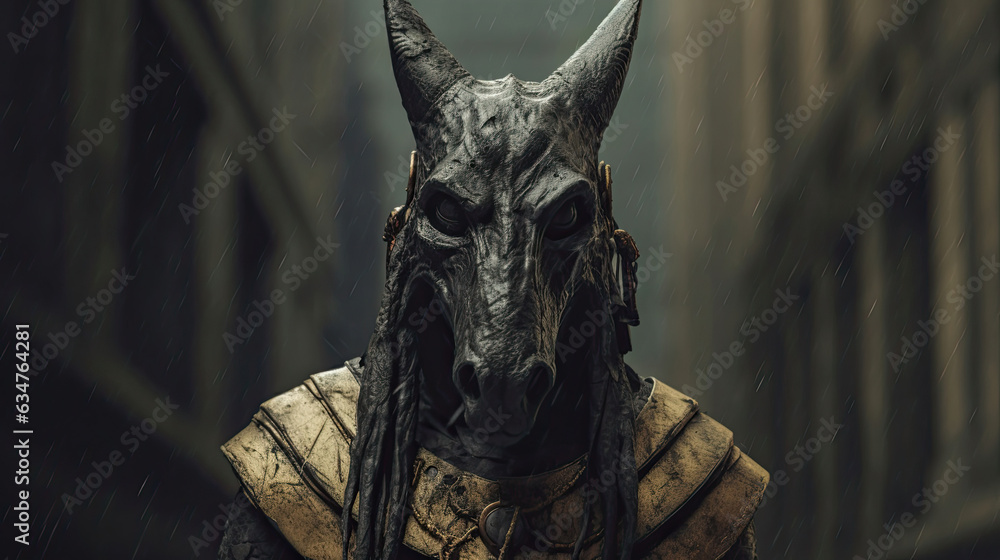 Ancient Egyptian god of death and the world of the dead, the terrible ...