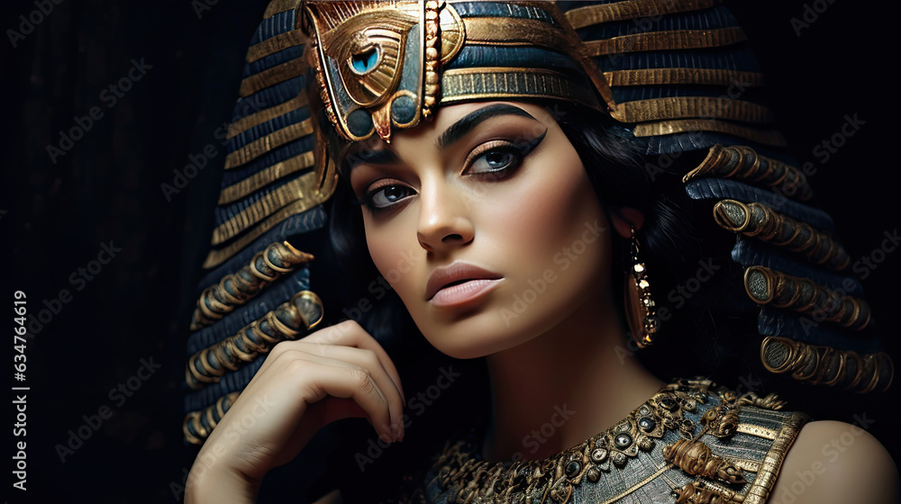 Beautiful Cleopatra, Queen of the Ptolemaic Kingdom of Egypt ...