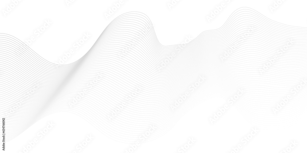Modern Abstract white blend wave lines and technology background ...
