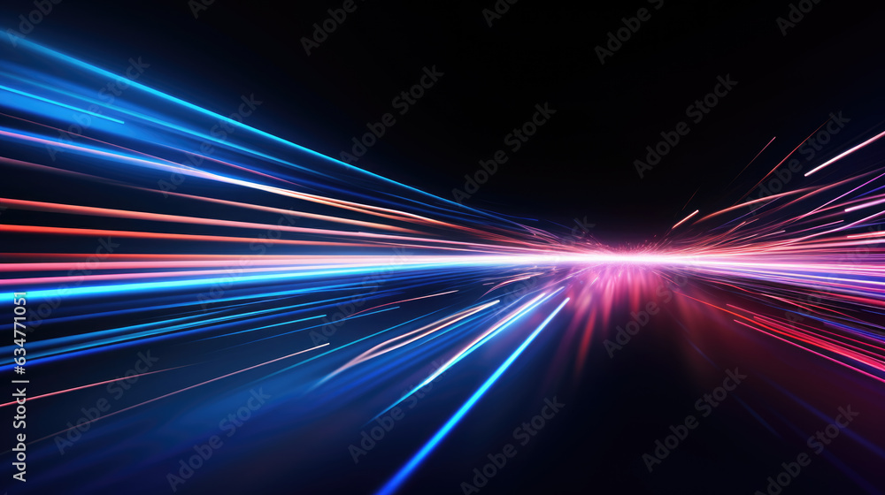 Abstract high speed technology line background.Created with Generative ...