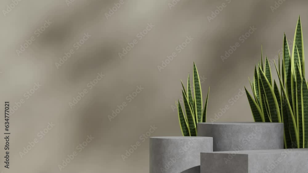 Video „concrete texture podium looping seamless shadow animation with ...