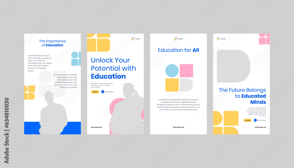 University Education Promotion Collection, featuring Vertical Standee ...