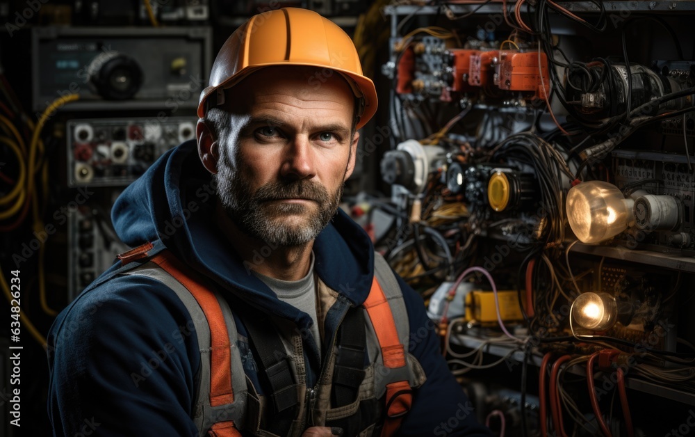 Through this image, we see an electrical engineer who embodies the ...