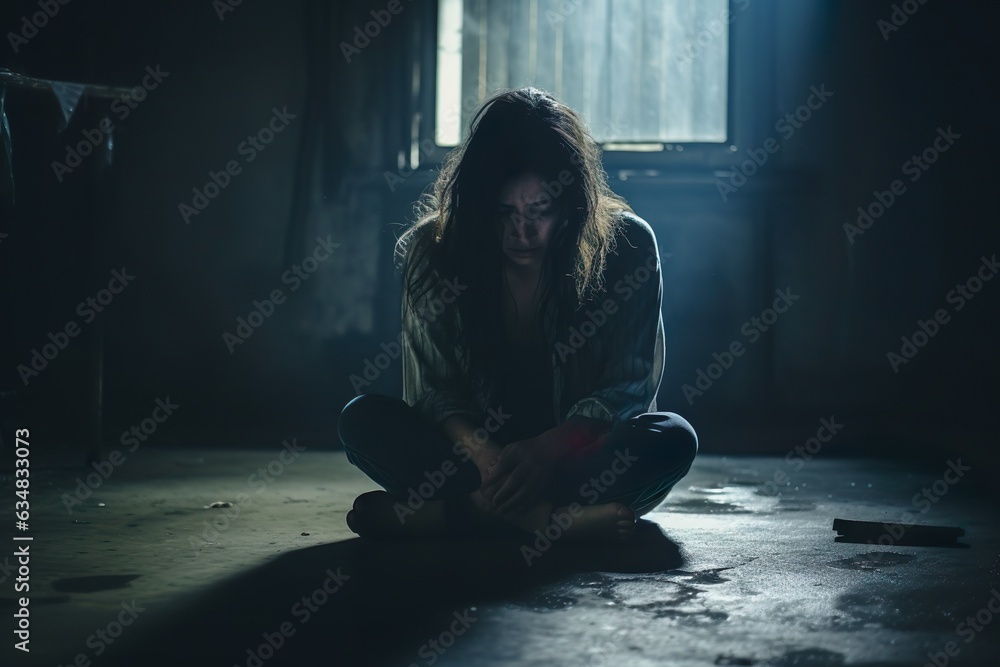 PTSD Mental health concept. Post Traumatic Stress Disorder. The ...