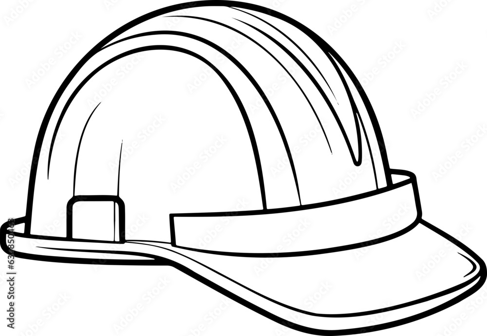 Worker's hard hat, Labor Day, Basic simple Minimalist vector SVG logo ...