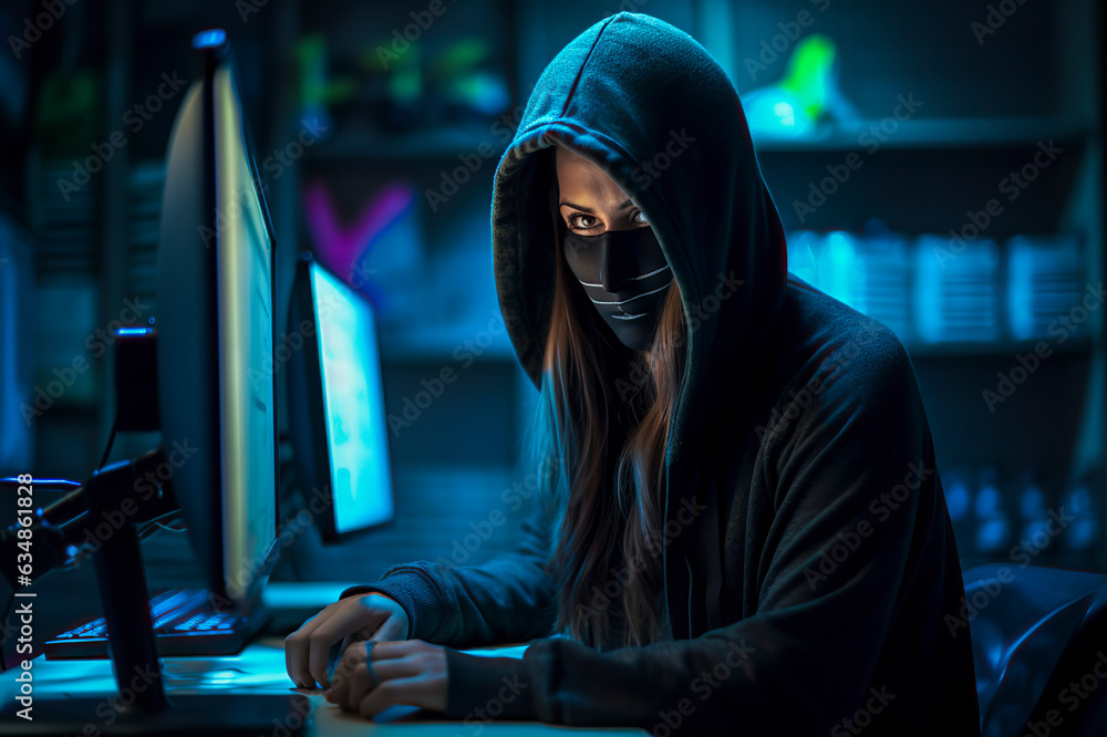 Encrypted Shadows: Exploring the Enigmatic Realm of a Hooded Hacker in ...