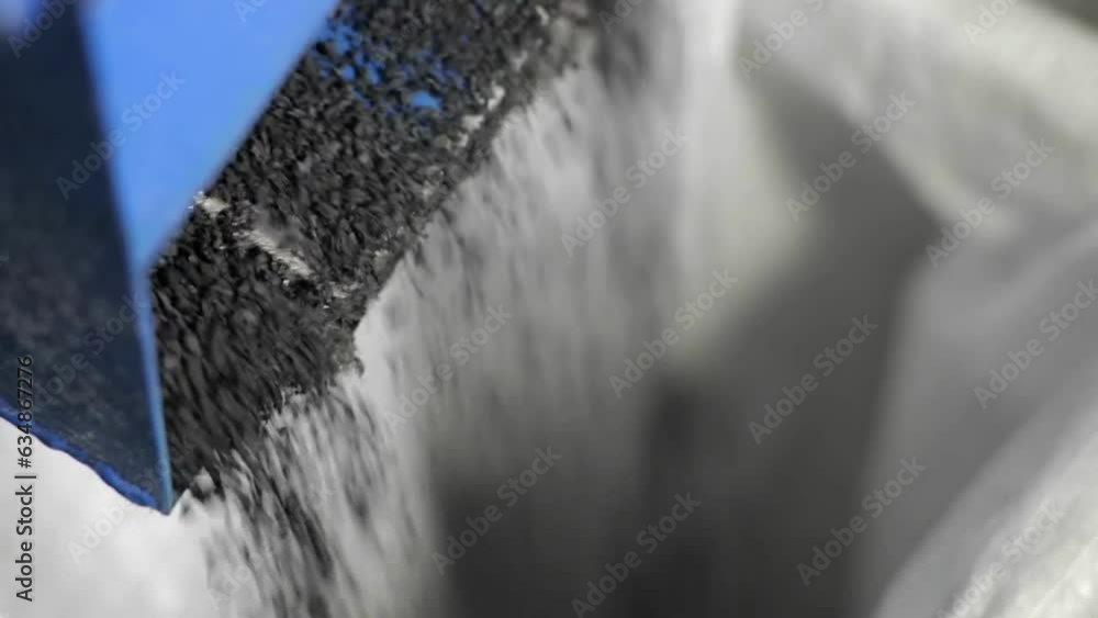 Vidéo Stock recycled plastic waste materials, which have been processed ...