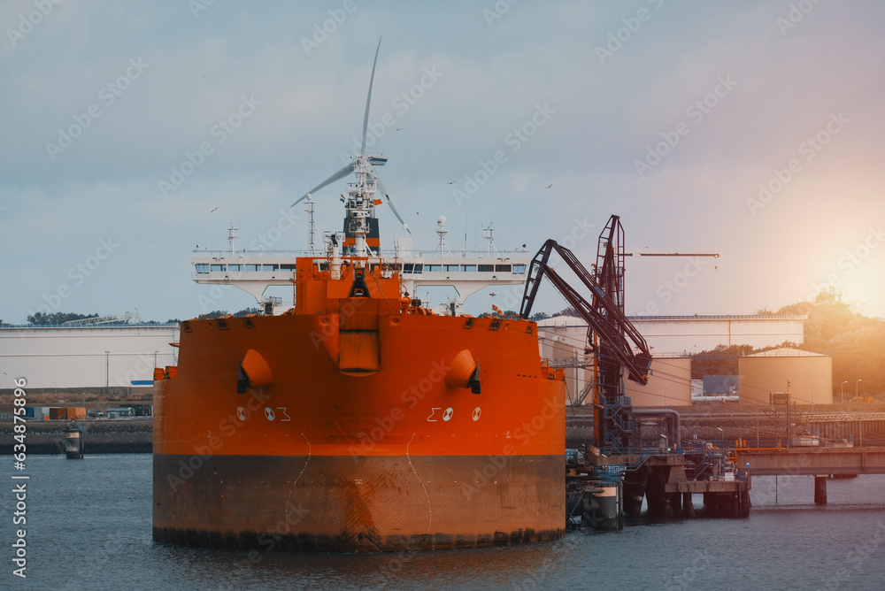 DP2 shuttle tanker. Shuttle tanker during oil transfer operations in ... DP2 shuttle tanker. Shuttle tanker during oil transfer operations in ...