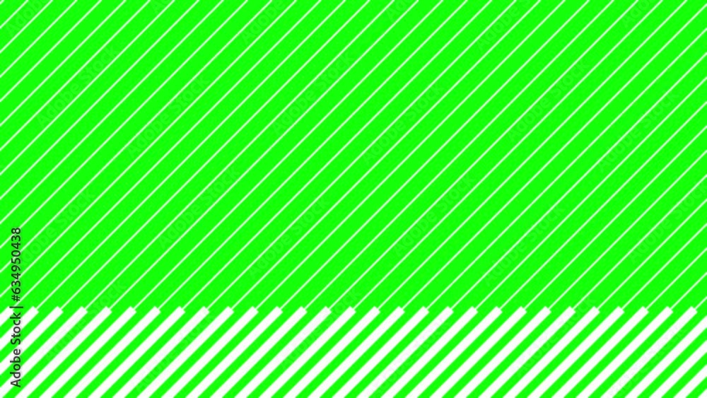 4K transition animation with diagonal lines ( green background for ...