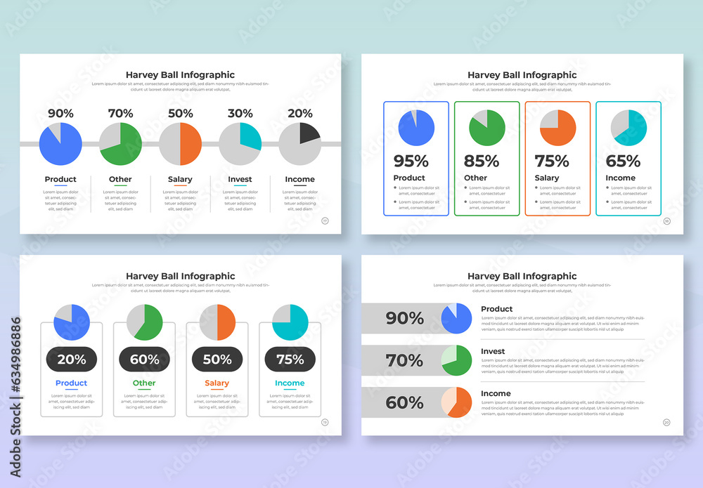 Percentage Infographic Layout.zip Stock Template | Adobe Stock