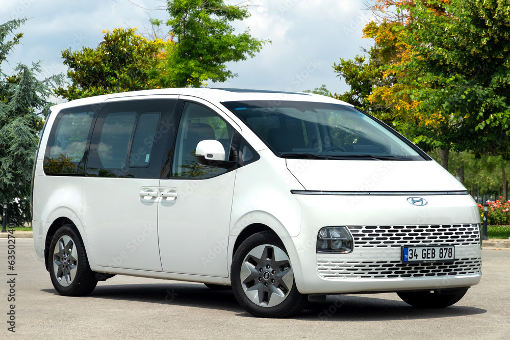 Hyundai Staria is a 5-door van manufactured by Hyundai. Stock Photo ...