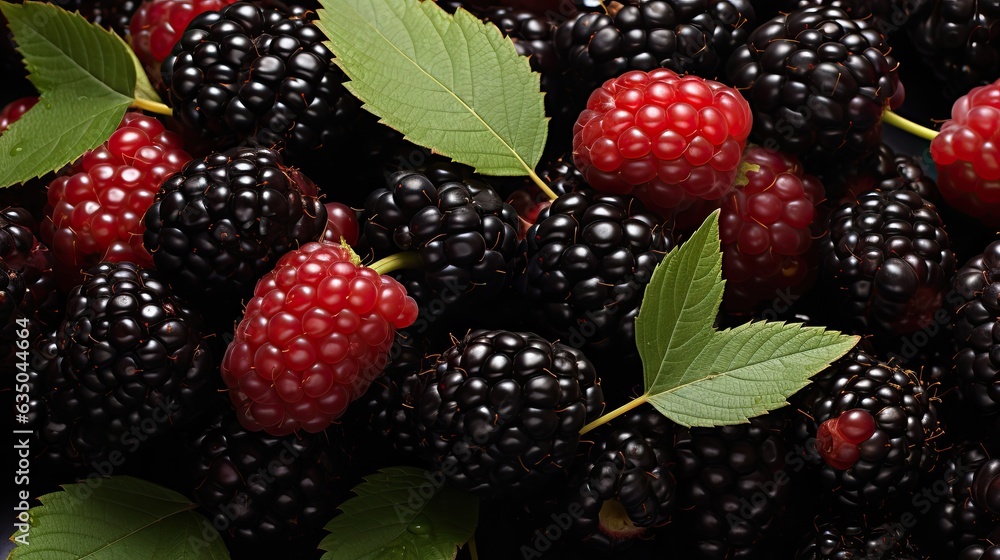 Blackberry illustration. Blackberry template for printing on fabric ...