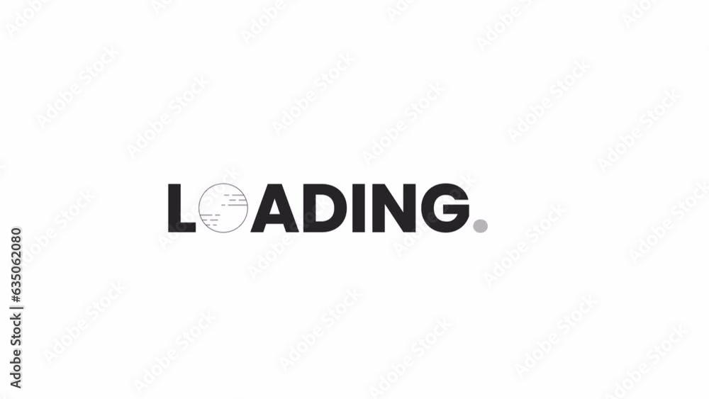 Biochemistry flask black and white loading text animation ...