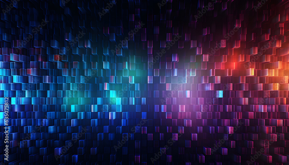 Digital Pixelated Light Spectrum Background, pixelated pattern ...